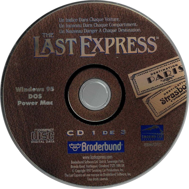 The Last Express cover or packaging material - MobyGames