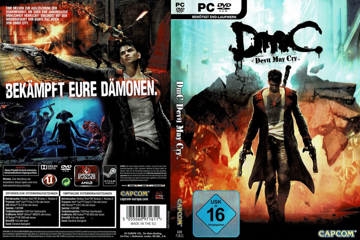 DmC: Devil May Cry cover or packaging material - MobyGames