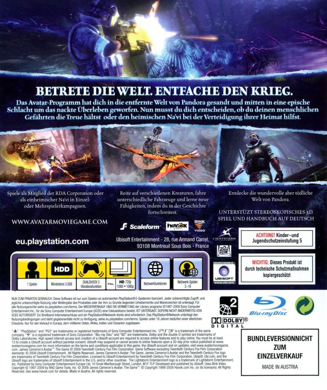 James Cameron's Avatar: The Game (Collector Edition) cover or packaging ...