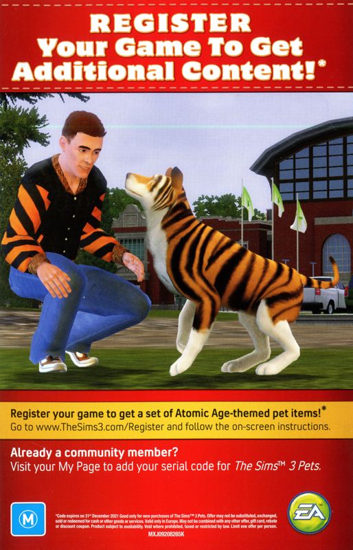 The Sims 3: Pets cover or packaging material - MobyGames