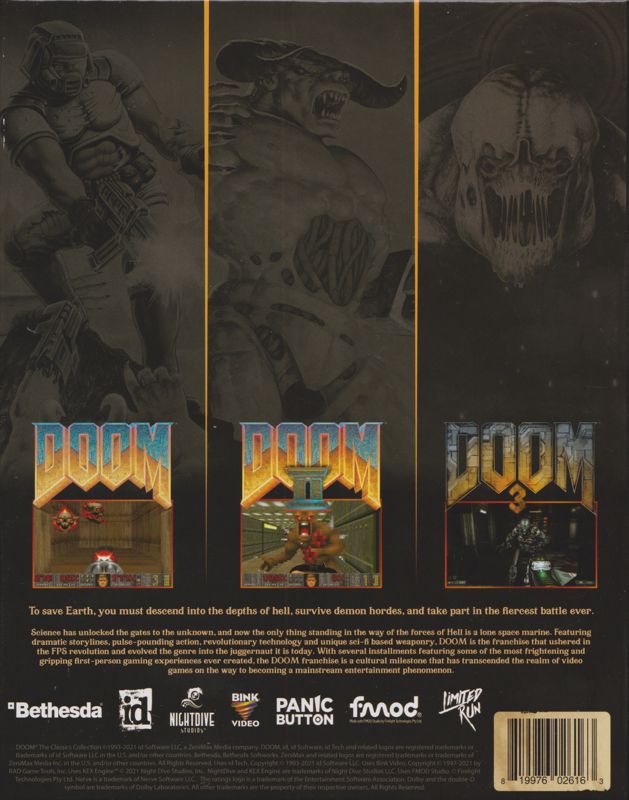 Doom: The Classics Collection (Special Edition) cover or packaging material - MobyGames