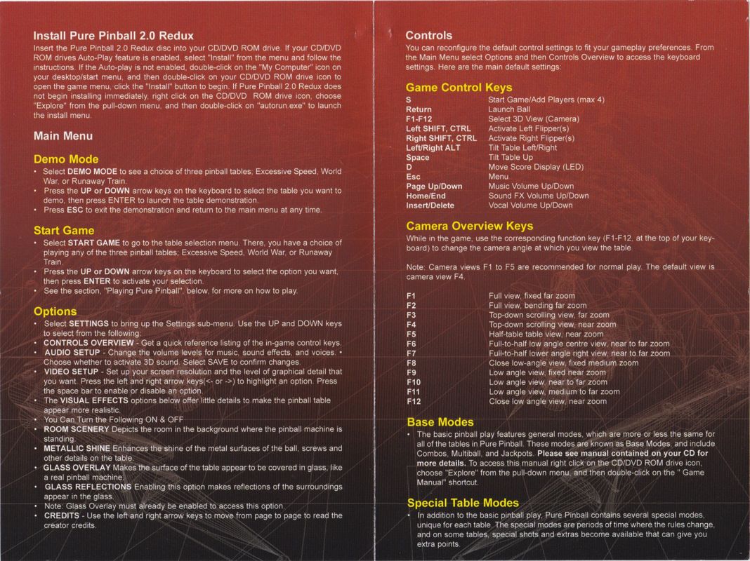 Pure Pinball 2.0 Redux cover or packaging material - MobyGames