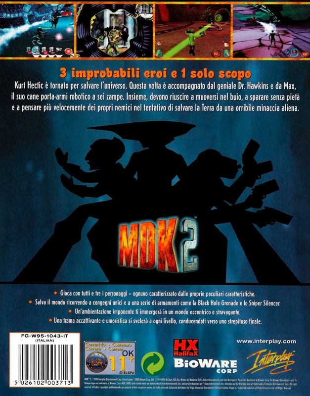 MDK 2 cover or packaging material - MobyGames