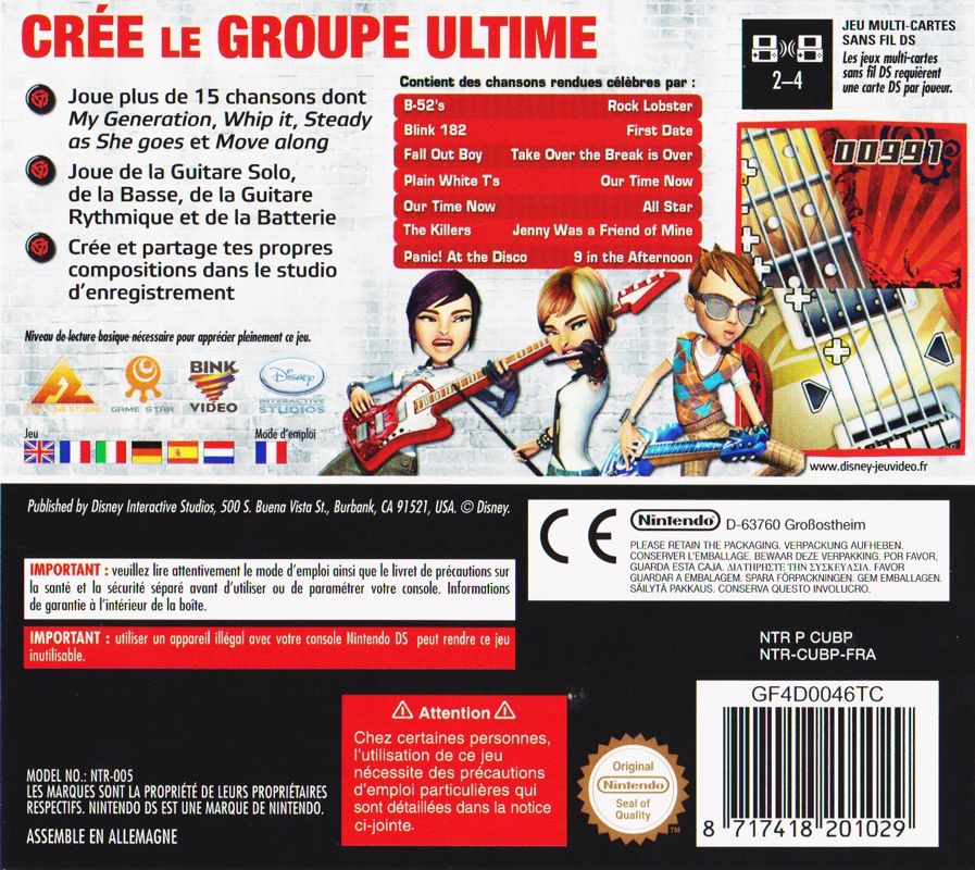 Ultimate Band cover or packaging material - MobyGames