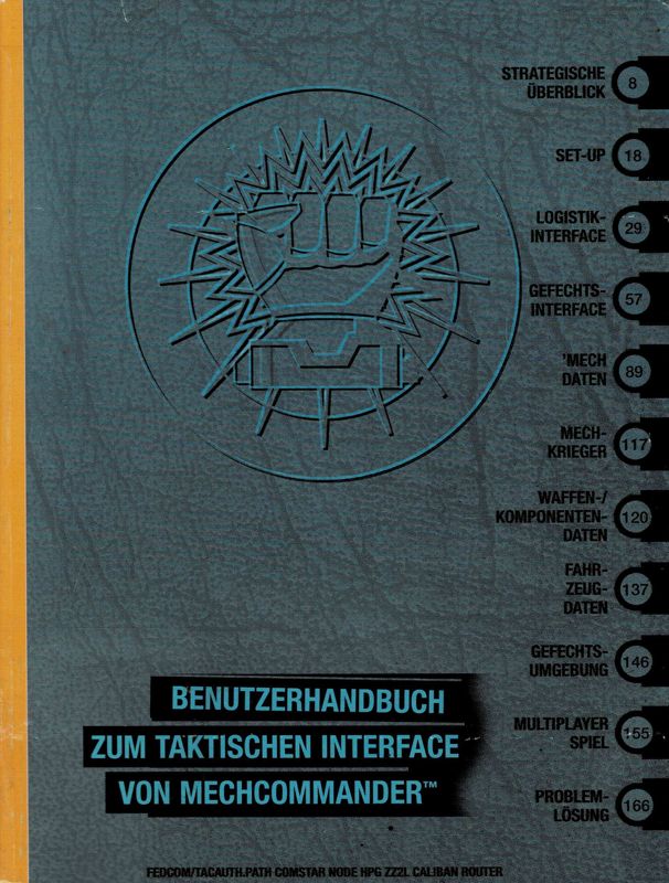 Mech Commander cover or packaging material - MobyGames