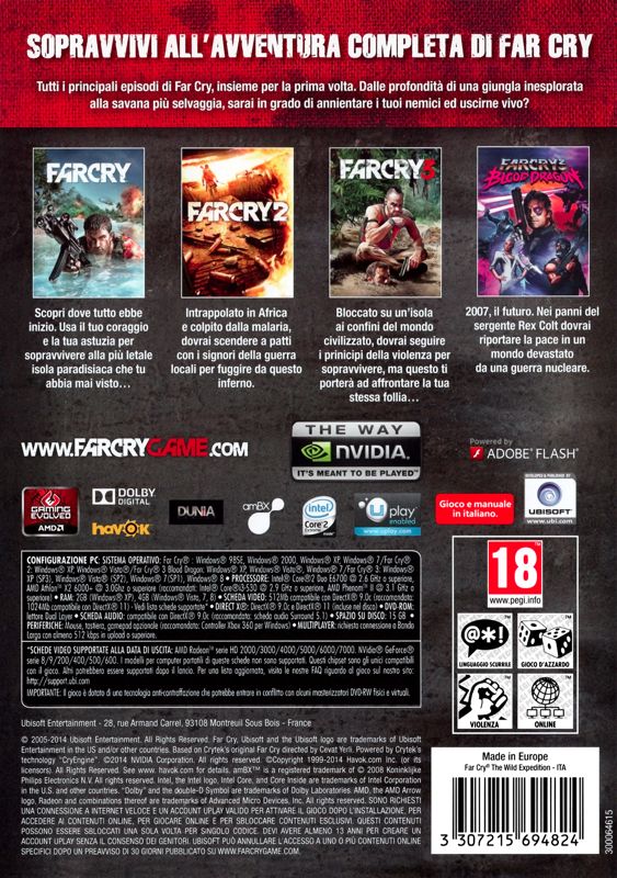 Far Cry: The Wild Expedition cover or packaging material - MobyGames