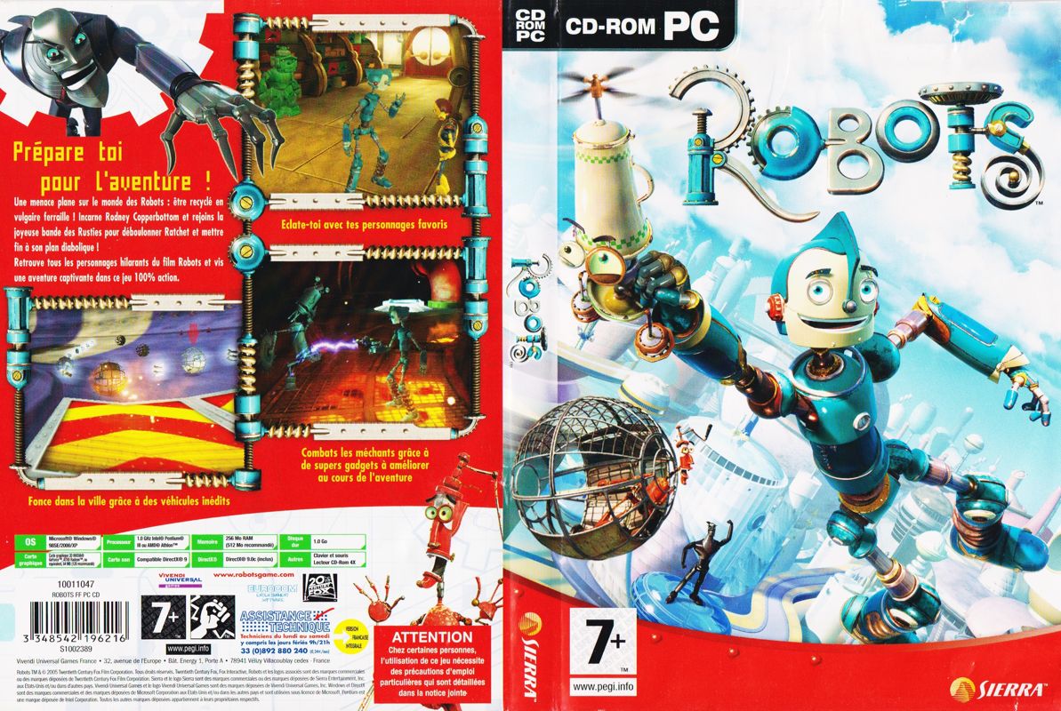 Robots cover or packaging material - MobyGames