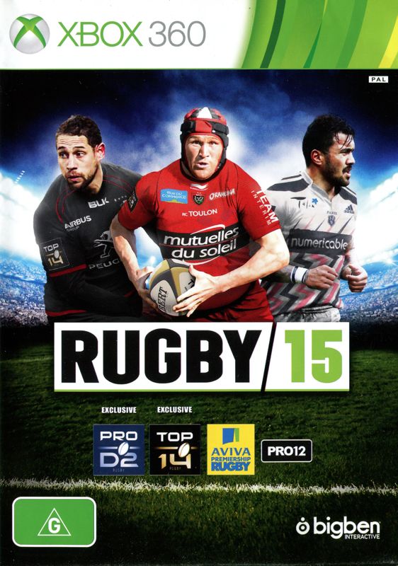 Rugby 15 cover or packaging material - MobyGames