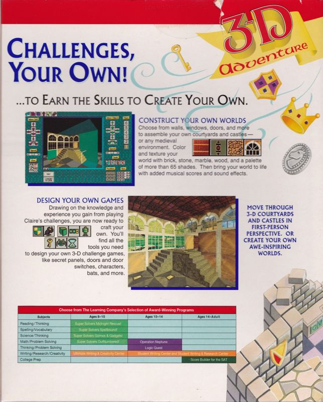 Logic Quest 3D Adventure cover or packaging material - MobyGames