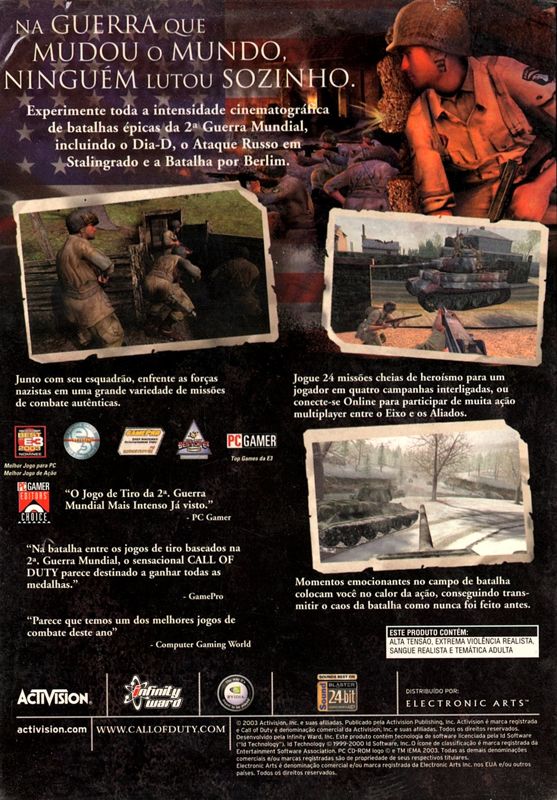 Call of Duty cover or packaging material - MobyGames