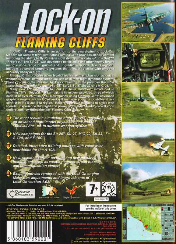 Lock-on: Flaming Cliffs cover or packaging material - MobyGames
