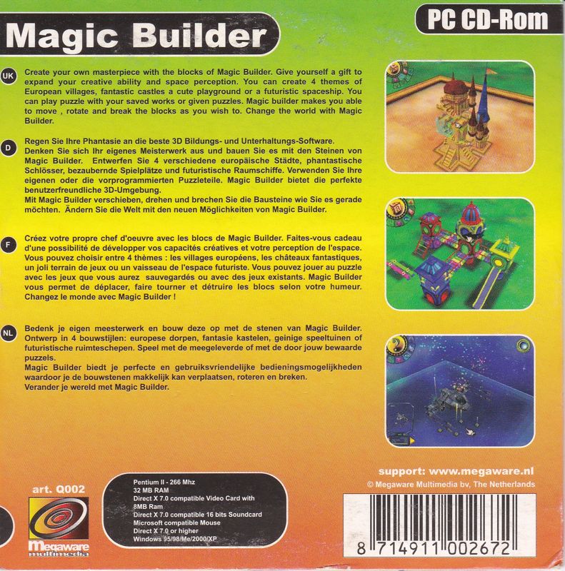 Magic Builder cover or packaging material - MobyGames
