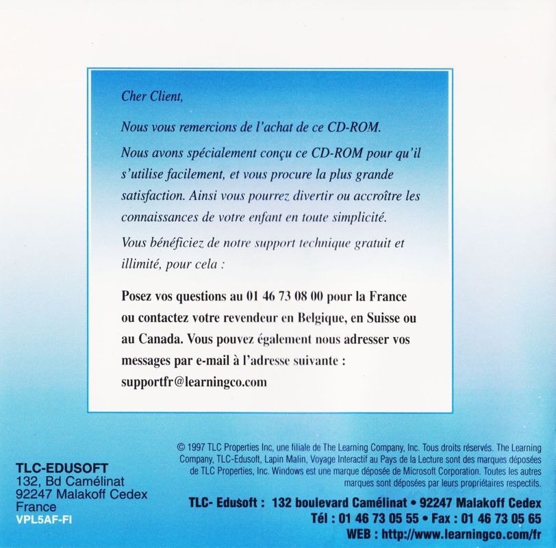 Reader Rabbit's Interactive Reading Journey 2 (1996) - MobyGames