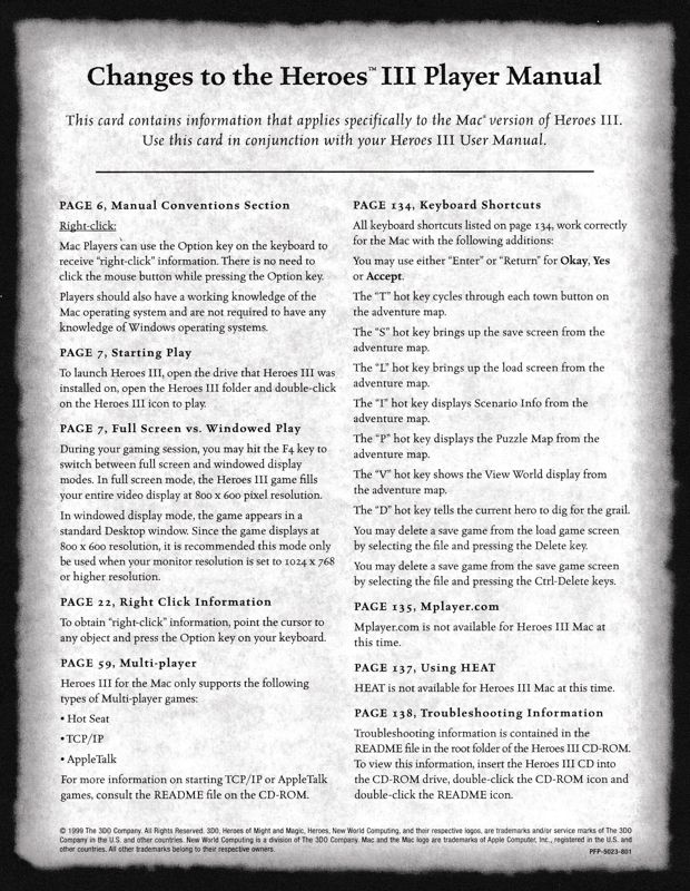 Heroes of Might and Magic III: The Restoration of Erathia cover or ...