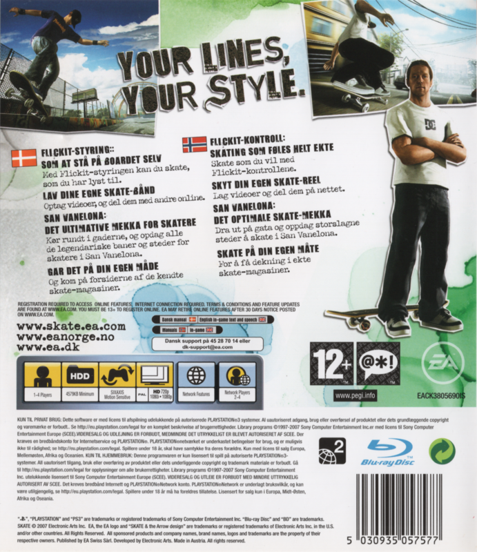 skate. cover or packaging material - MobyGames