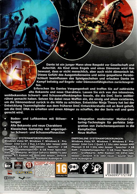 DmC: Devil May Cry cover or packaging material - MobyGames