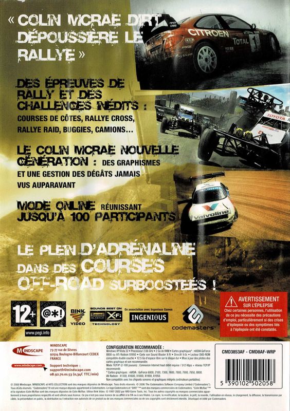 DiRT cover or packaging material - MobyGames