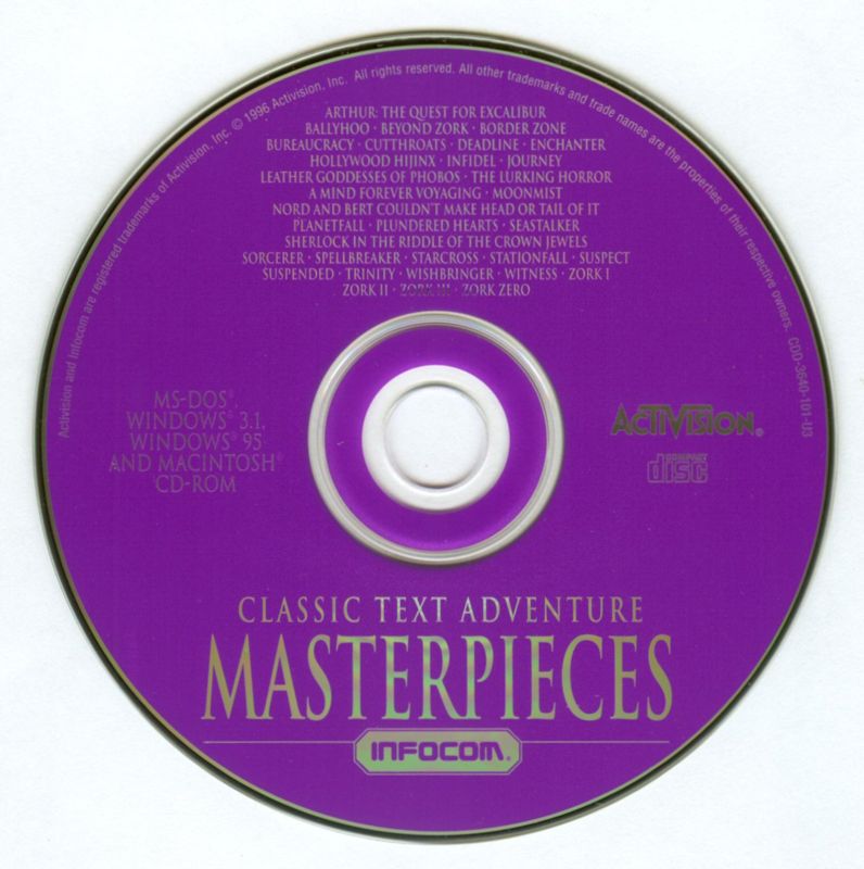 Classic Text Adventure Masterpieces cover or packaging material - MobyGames