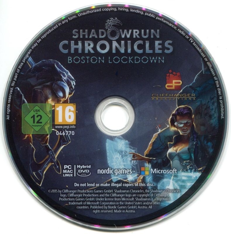 Shadowrun Chronicles: Boston Lockdown cover or packaging material - MobyGames