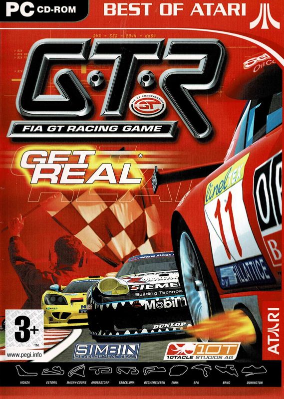 GTR: FIA GT Racing Game cover or packaging material - MobyGames