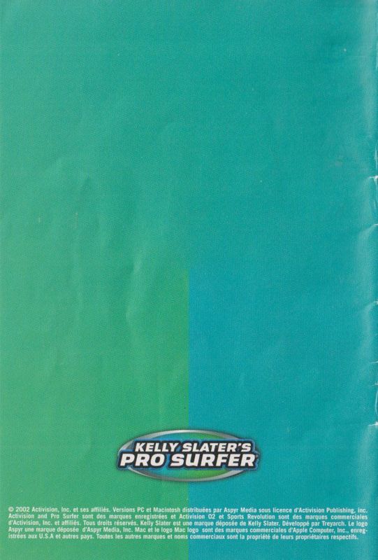 Kelly Slater's Pro Surfer cover or packaging material - MobyGames