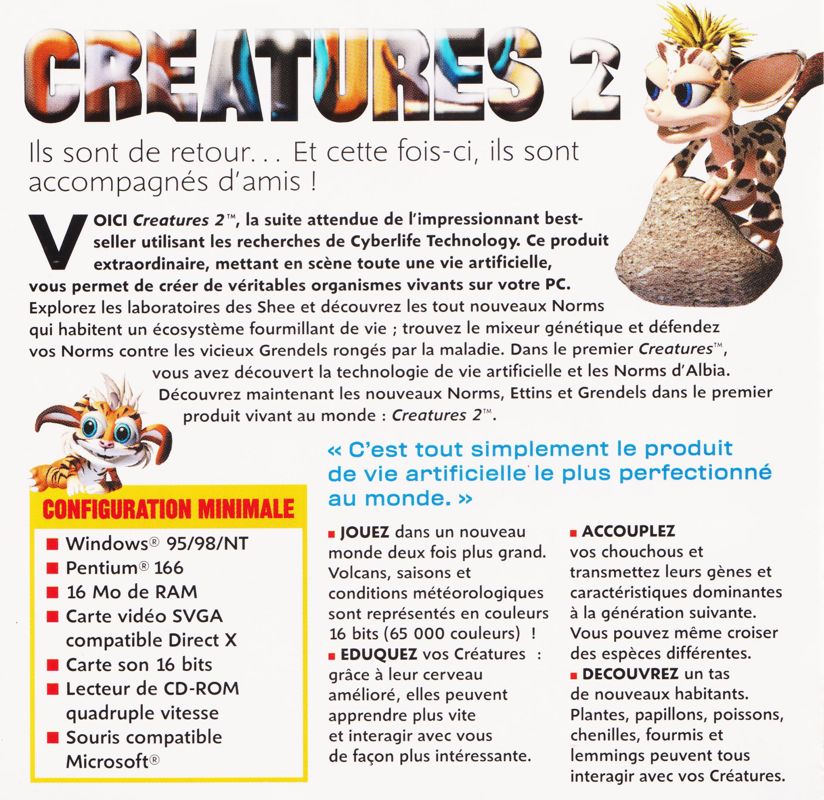 Creatures 2 cover or packaging material - MobyGames