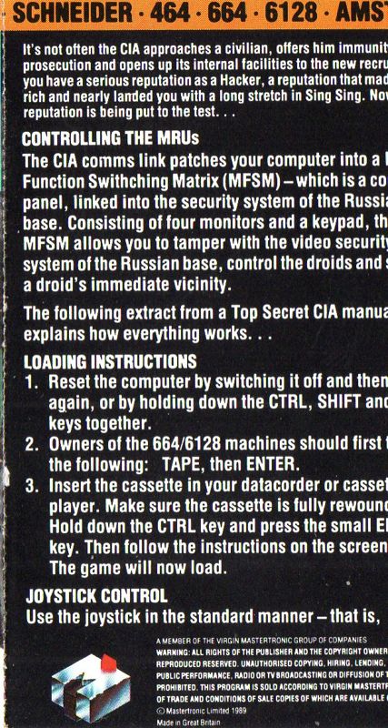 Hacker II: The Doomsday Papers cover or packaging material - MobyGames