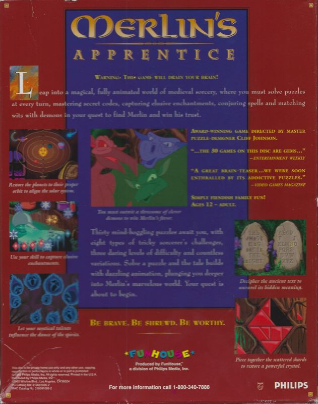 Merlin's Apprentice cover or packaging material - MobyGames