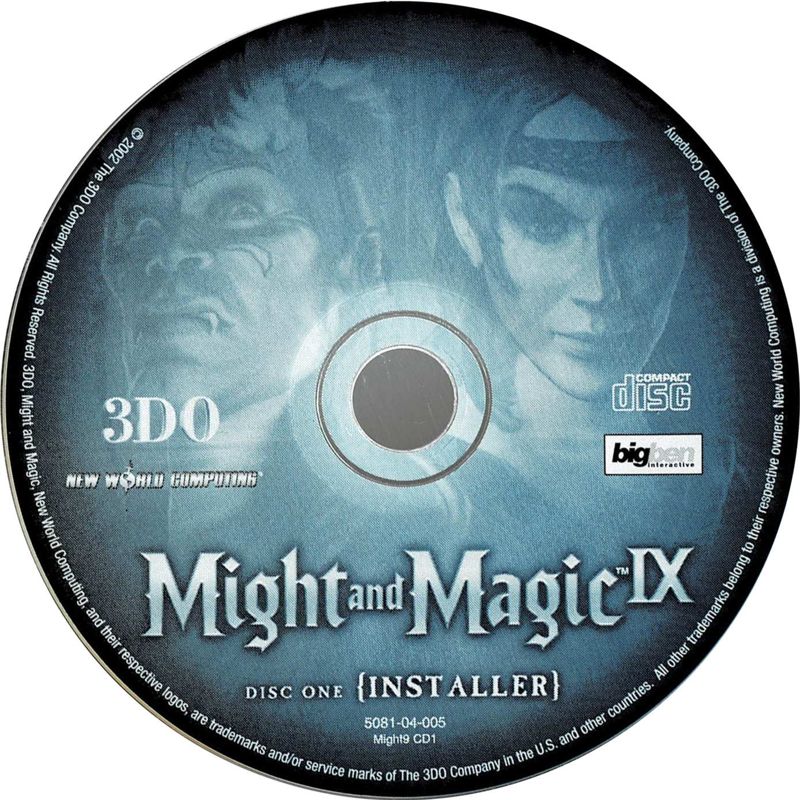 Might and Magic IX cover or packaging material - MobyGames