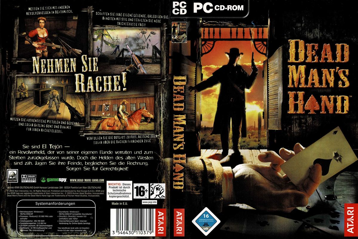 Dead Man's Hand cover or packaging material - MobyGames