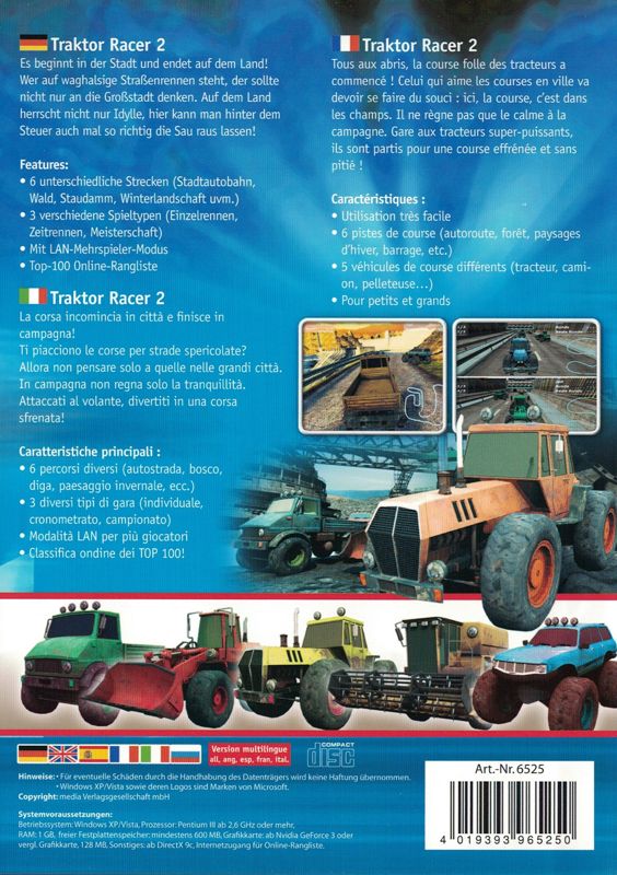 Traktor Racer 2 cover or packaging material - MobyGames