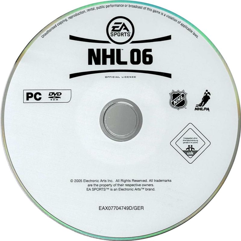 NHL 06 cover or packaging material - MobyGames