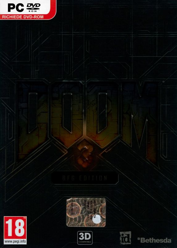 Doom³: BFG Edition cover or packaging material - MobyGames
