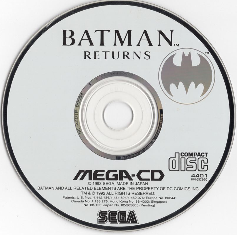Batman Returns cover or packaging material - MobyGames