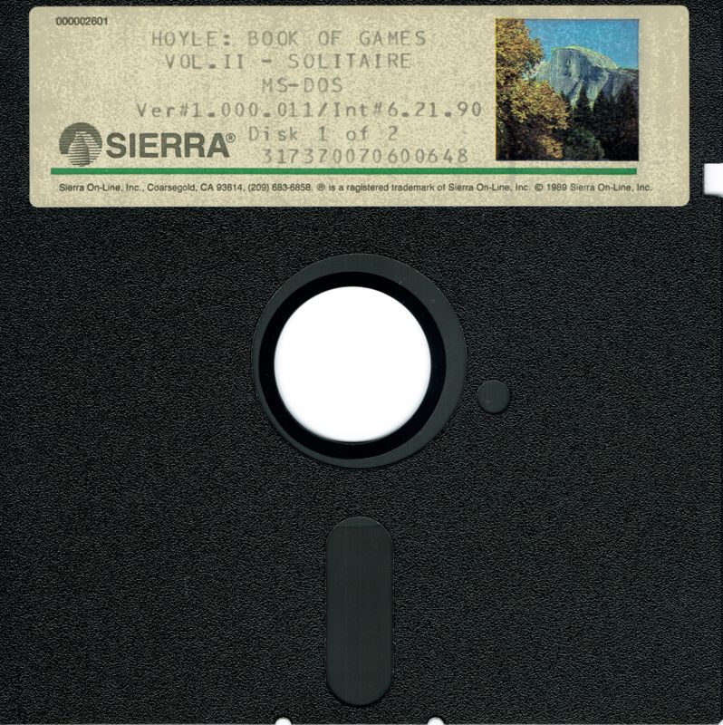 Hoyle: Official Book of Games - Volume 2: Solitaire cover or packaging ...