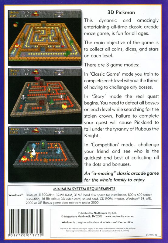 Pickman Saves The Kingdom cover or packaging material - MobyGames