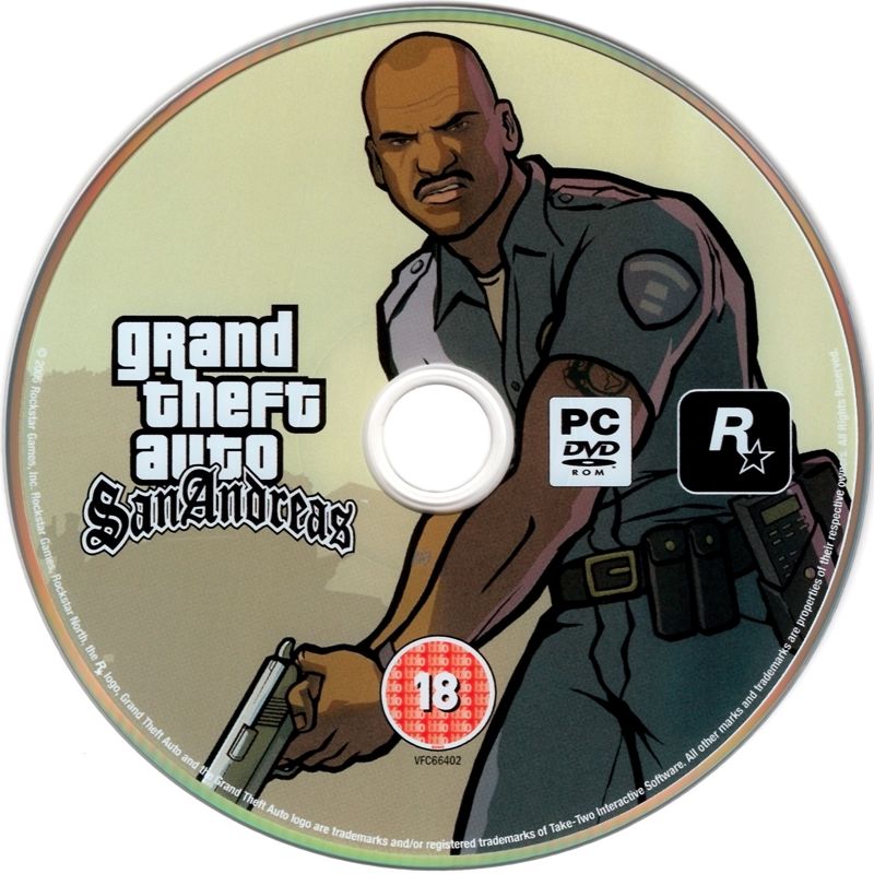 Grand Theft Auto: San Andreas cover or packaging material - MobyGames