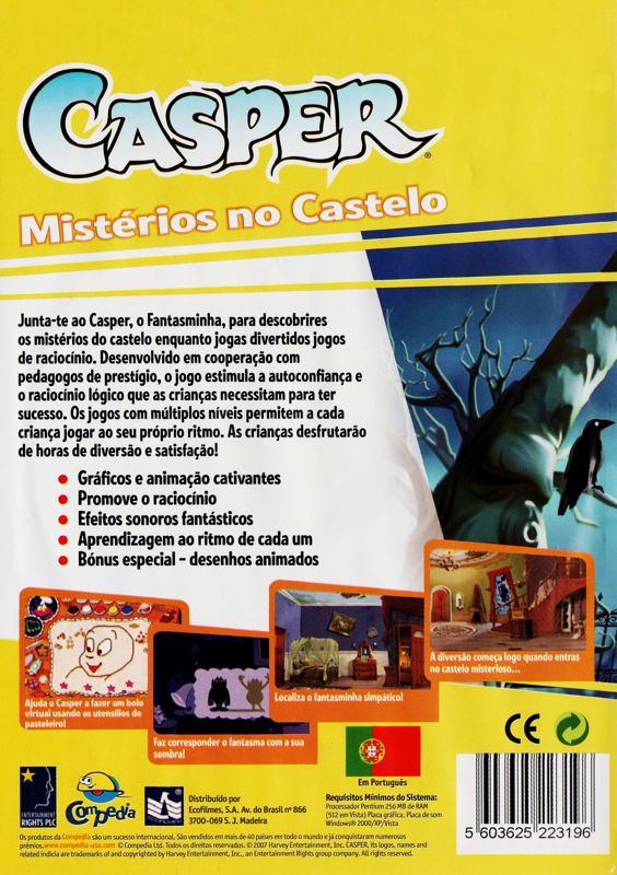 Casper: Mystery in the Castle cover or packaging material - MobyGames