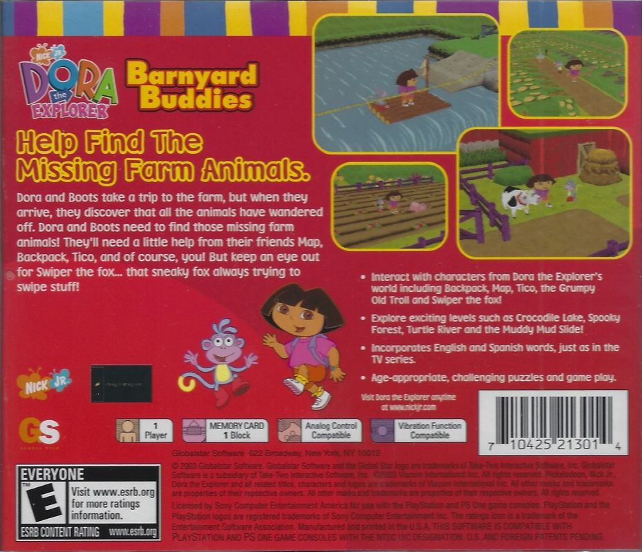 Dora the Explorer: Barnyard Buddies cover or packaging material - MobyGames