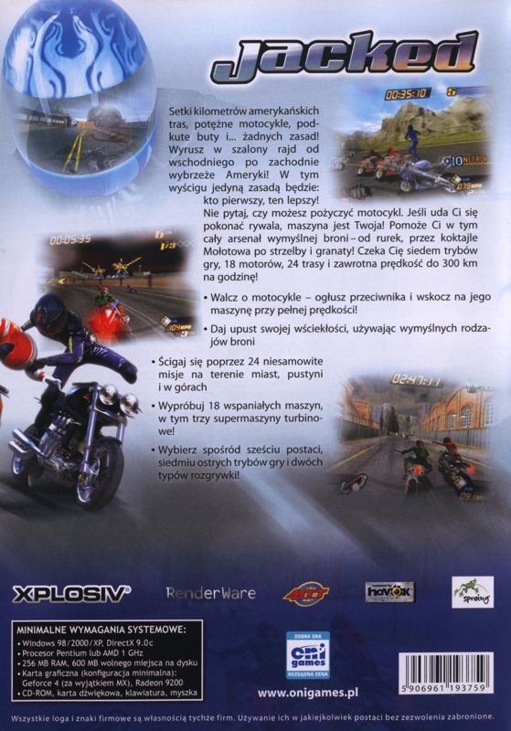 Jacked cover or packaging material - MobyGames