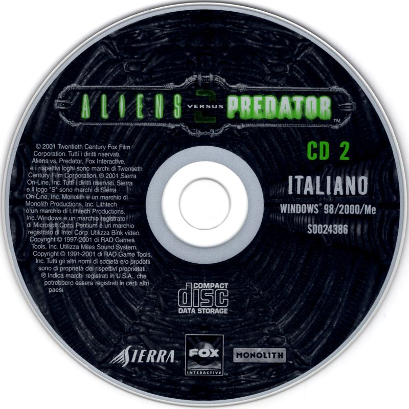 Aliens Versus Predator 2: Gold Edition cover or packaging material ...