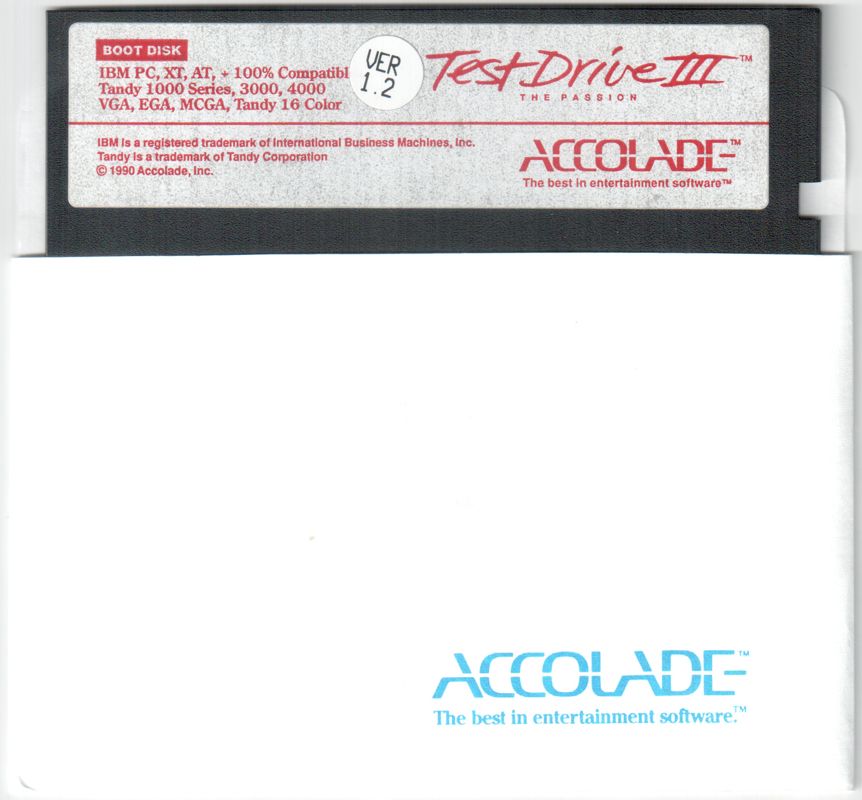 Test Drive III: The Passion cover or packaging material - MobyGames