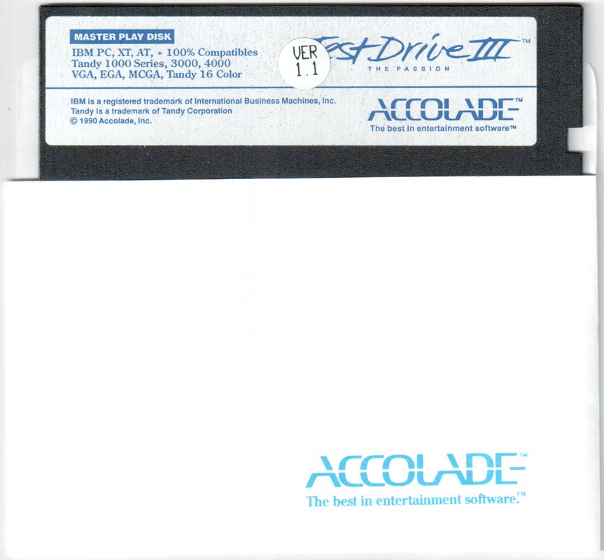 Test Drive III: The Passion cover or packaging material - MobyGames