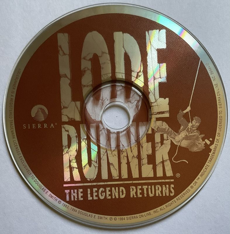 Lode Runner: The Legend Returns cover or packaging material - MobyGames