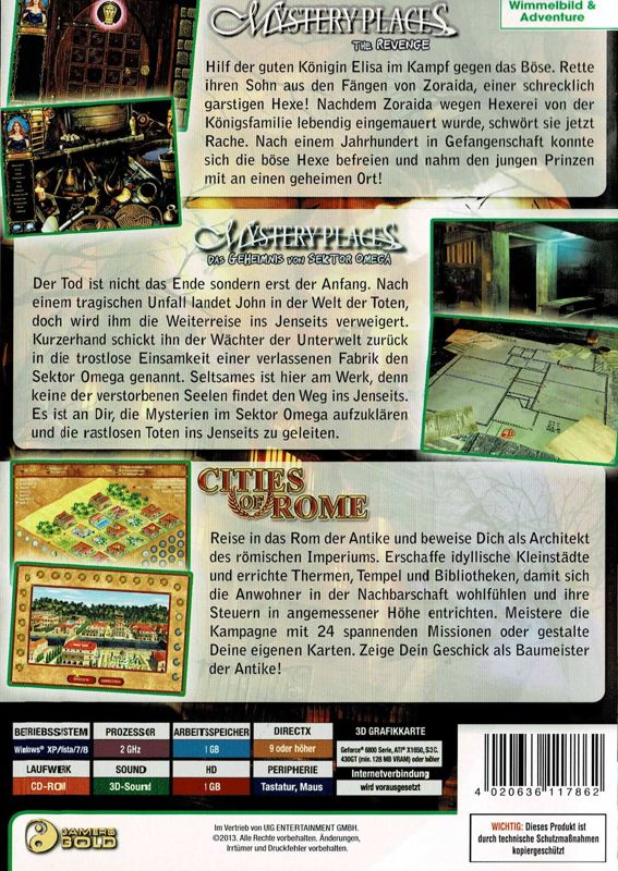 Mysteries: 3 Game Pack cover or packaging material - MobyGames