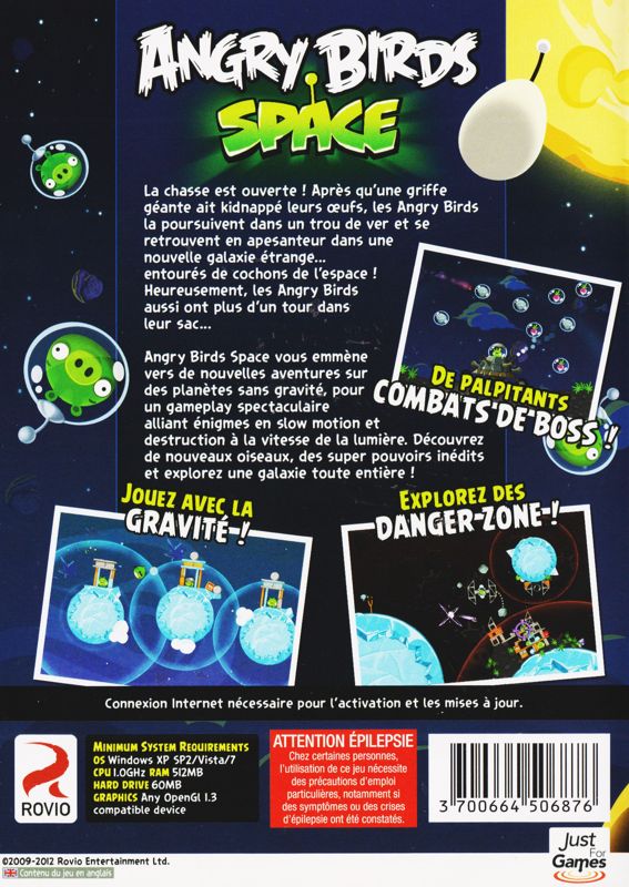 Angry Birds: Space cover or packaging material - MobyGames