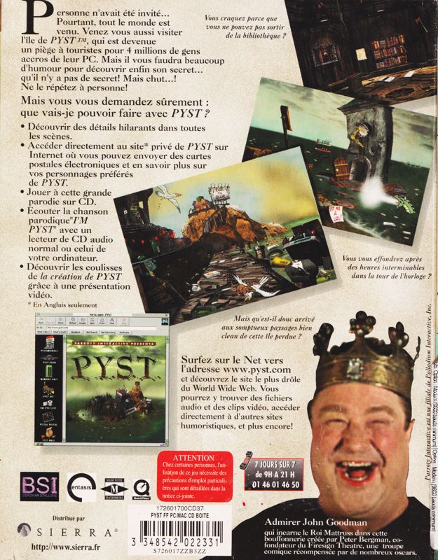 Pyst cover or packaging material - MobyGames