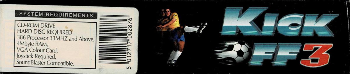 Kick Off 3 cover or packaging material - MobyGames