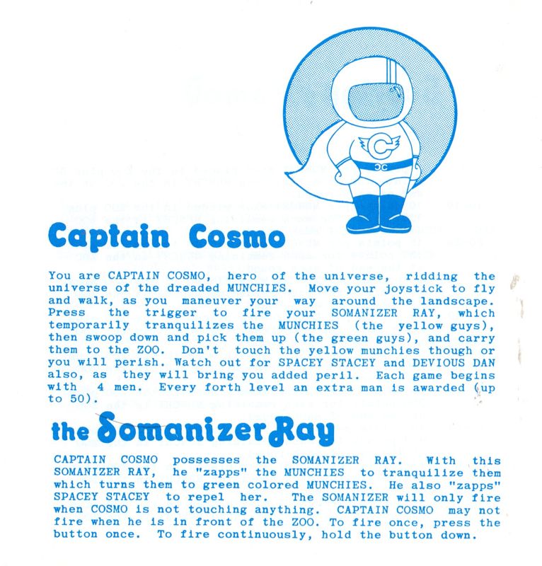 Captain Cosmo (1982) - MobyGames