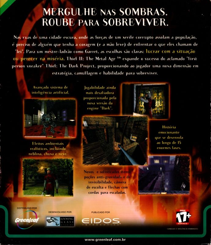 Thief II: The Metal Age cover or packaging material - MobyGames